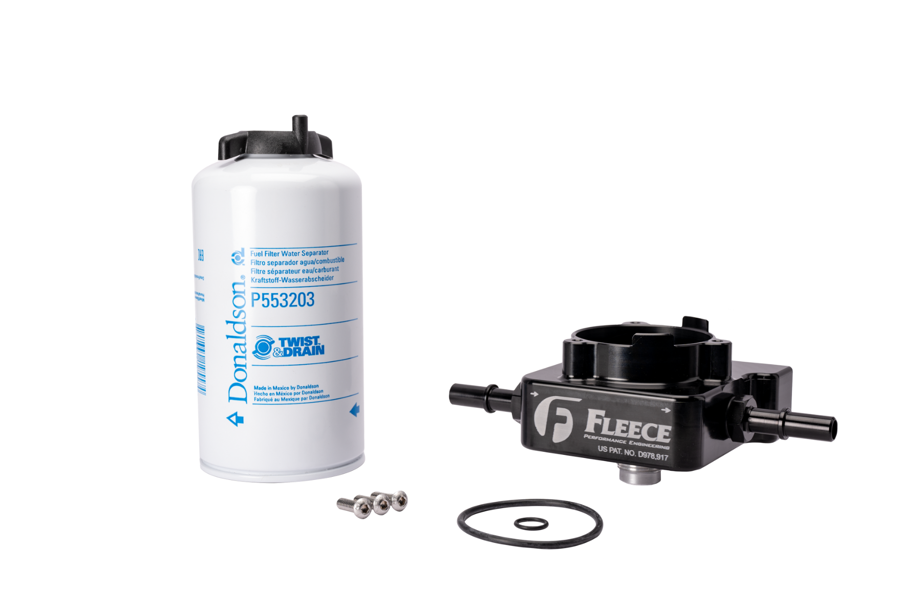Fleece 20-24 L5P Fuel Filter Base Kit: Chevy/GMC Duramax Upgrade